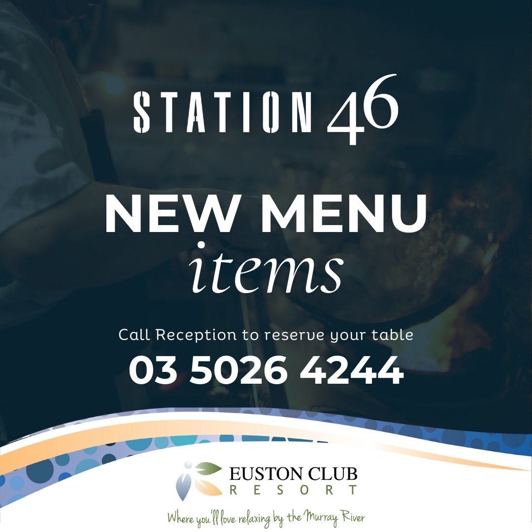 New Menu Items Station46 Bistro - Euston Club